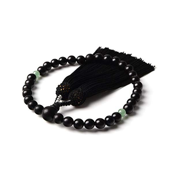 【ご購入後の当店からの連絡はご登録のメールアドレスに通知いたします。必ずご確認ください】【商品概要】数珠の素材：主珠：天然木8mm玉、親珠：天然木12mm玉、天珠：天然石6mm玉、人絹頭付房付属品：携帯に便利な数珠袋付き。略式数珠ですので、...