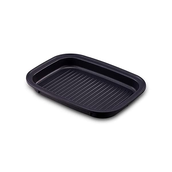 【商品概要】【簡単お役立ちグリルトレー】お好みの具材をのせて、スイッチを入れればあっという間に1品できてしまう耐熱性のお役立ち陶製トレーです。さらに底の波形状に余分な油が落ちてヘルシー！揚げ物の温め直しはからっと仕上がります！【大きさ】約縦...