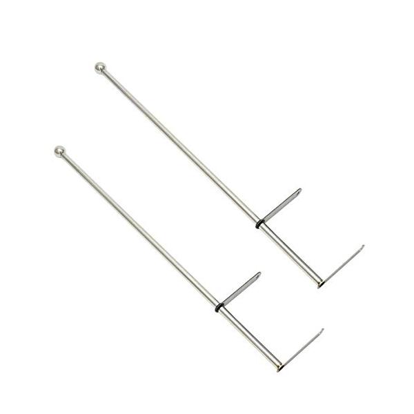 【ご購入後の当店からの連絡はご登録のメールアドレスに通知いたします。必ずご確認ください】【商品概要】デコトラ ドレスアップ ランキング おすすめ トラック野郎2本 セット 汎用 トラック用品 メッキ ステンレスダンプ フラッグ棒 900mm...