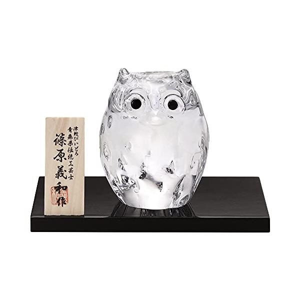 【ご購入後の当店からの連絡はご登録のメールアドレスに通知いたします。必ずご確認ください】【商品概要】【バリエーション】 クリア / アンバー / グリーン / ブルー青森の伝統工芸品、津軽びいどろの「子ふくろう」。4色の美しく透き通るガラス...