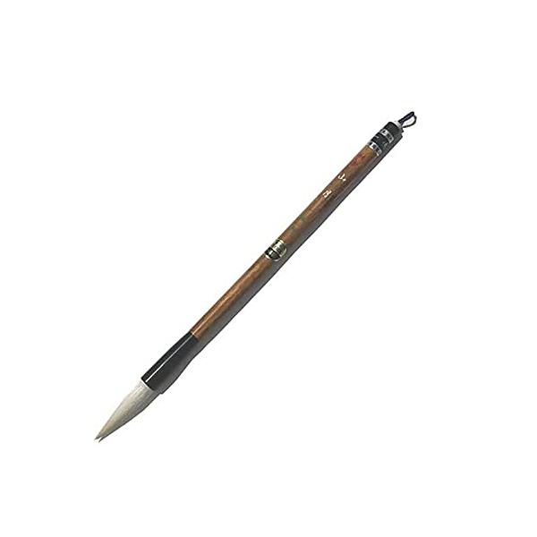 【ご購入後の当店からの連絡はご登録のメールアドレスに通知いたします。必ずご確認ください】【商品概要】半紙用にちょうど良い腰のある羊毛のヒゲの筆。イタチ毛よりも墨含みがよく粘りがあり行書、草書に向いています。【サイズ】穂の長さ43mm 直径1...