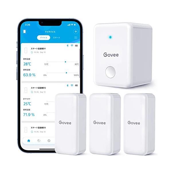 【ご購入後の当店からの連絡はご登録のメールアドレスに通知いたします。必ずご確認ください】【商品概要】【WIFI温湿度計・遠隔確認】WIFIゲートウェイ1つと温湿度センサー3つのセット。ゲートウェイ中継で無制限の接続距離を実現、外出中もお家の...