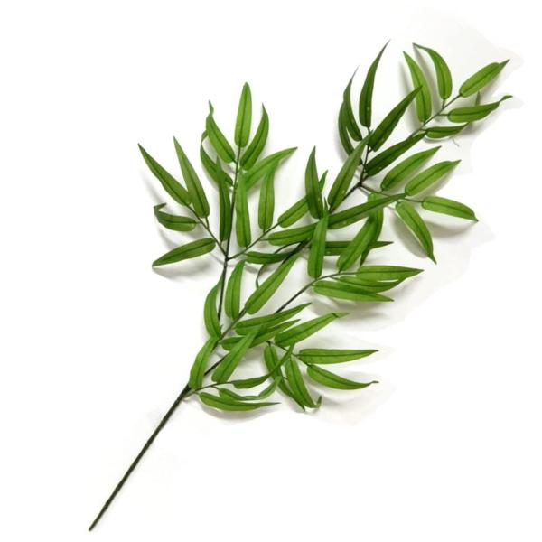 【ご購入後の当店からの連絡はご登録のメールアドレスに通知いたします。必ずご確認ください】【商品概要】本体／1ヶ全長／68cm・葉／9.5cm・幅／40cm【商品説明】七夕で使用される新芽のような新鮮さを表現した、七夕飾りには欠かせない定番の...