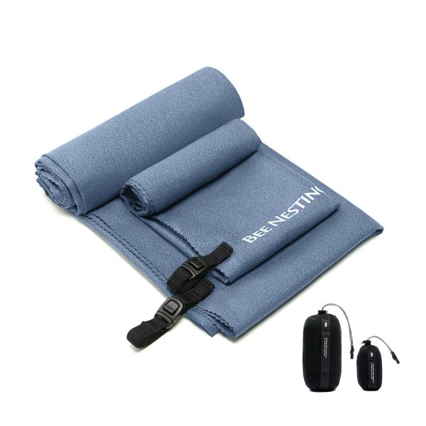 【商品概要】コンパクト &amp; 超軽量 - UL超軽量速乾タオルは、基本重量を減らしてスペースを節約するように設計された、超軽量のポケット サイズのパワーメッシュ収納袋に収納できます。 持ち運び用のカラビナを備えたメッシュサックハイパロ...