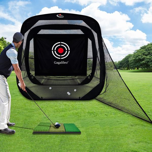 【商品概要】スキルを向上させます：オープンサイズ：2.1m(高さ)x2.1m(幅)x1.2m(奥行)。Gagalileoゴルフネットは大きいターゲットが付き、ドライブやスイングなど、様々なヒットの練習ができます。折りたたみ式で、組立簡単：G...