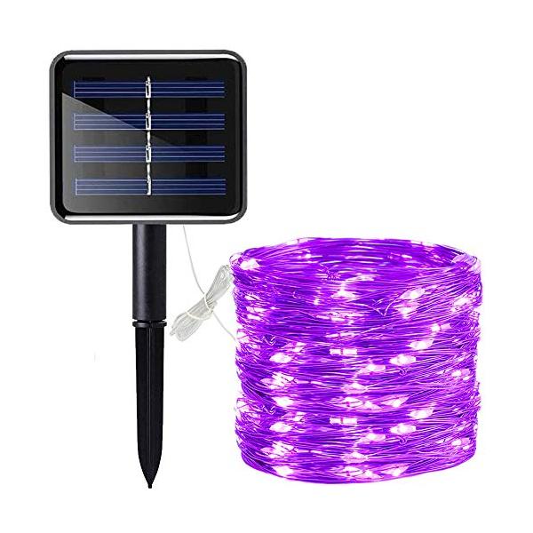 【ご購入後の当店からの連絡はご登録のメールアドレスに通知いたします。必ずご確認ください】【商品概要】日中は太陽光で充電、夜になると自動点灯するイルミネーションライトです。防水仕様ですので、屋外で使用できます。点灯モードは８パターンから選べま...