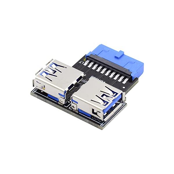【商品概要】20ピンヘッダーを内部USB 3.0マザーボードに接続し、USBタイプAメスを外部USB 3.0デバイスに接続できます.USB 3.0 コネクタ付き横型プリント基板アセンブリこの USB 3.0 ピン ヘッダー アダプターは、2...