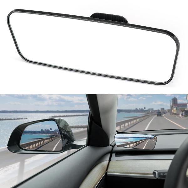 【商品概要】【ワイドな視界】曲率1300R、ワイド178mmで、より広い範囲を映ります。後方や側方の死角を確認することができ、駐車や車線変更時の安全性を向上させることができます。【死角補い】交通量の多い道路やコーナのある道路は死角が多くて、...