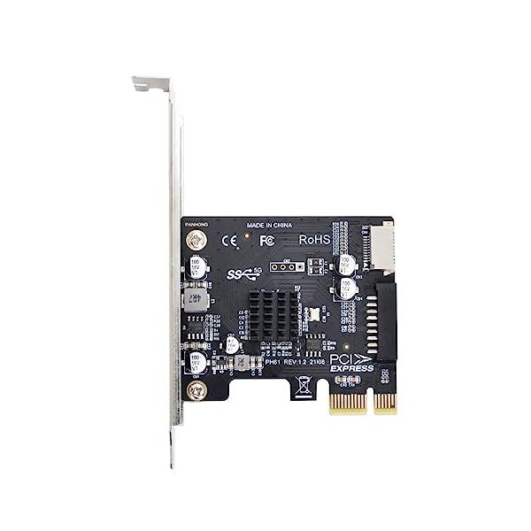 【商品概要】CYカード5 Gbps Type-E USB 3.1フロントパネルソケットとUSB 3.0 20ピンからPCI-E 1 Xクイックアダプタ、マザーボード用コネクタ1：USB 3.0 20ピンソケットとコネクタ2：USB 3.12...