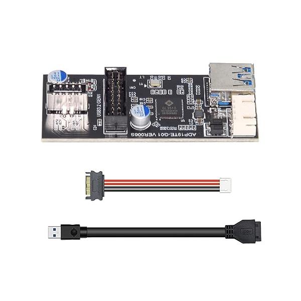 【商品概要】USB3.0のフロントパネルに接続された、非常に使いやすいUSB3.0データケーブル。デュアルUSB3.0 20ピン出力:フロントパネル、ケーブル、USBハブ、カードリーダーなどのほとんどのUSB3.0 20ピン&amp;Typ...