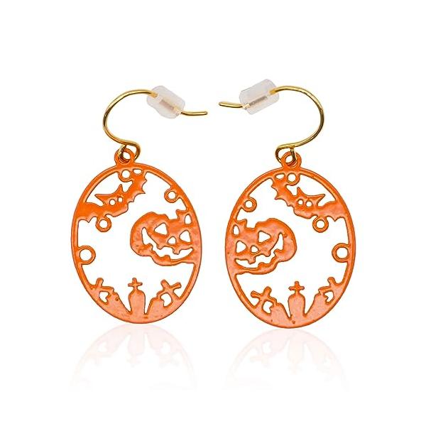 【ご購入後の当店からの連絡はご登録のメールアドレスに通知いたします。必ずご確認ください】【商品概要】【商品説明】【商品詳細】ブランド：アクセソワール商品名：ハロウィン かぼちゃ こうもり かわいい ひっかけピアス (オレンジ)色：オレンジ【...
