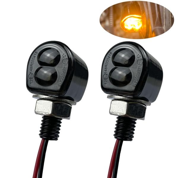 【商品概要】1.高輝度LEDチップ搭載：高輝度LEDチップとPCレンズの組み合わせにより、高い透過率と識別力を確保し、昼夜や悪天候の状況でも優れた視認性を提供しま。2.省エネデザイン：消費電力わずか1ワットで、省エネ設計を採用し、バイクの方...