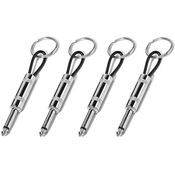 【商品概要】【仕様】：セットはプラグ型キーリング4個入り。【製品マテリアル】：高品質金属製で、全体的に軽くて取り付けやすい。【使いやすい】：鍵をなくしがちな人にぴったり、帰宅後は収納ボックスに鍵を入れて鍵が見つからない難題をスッキリ解決。【...