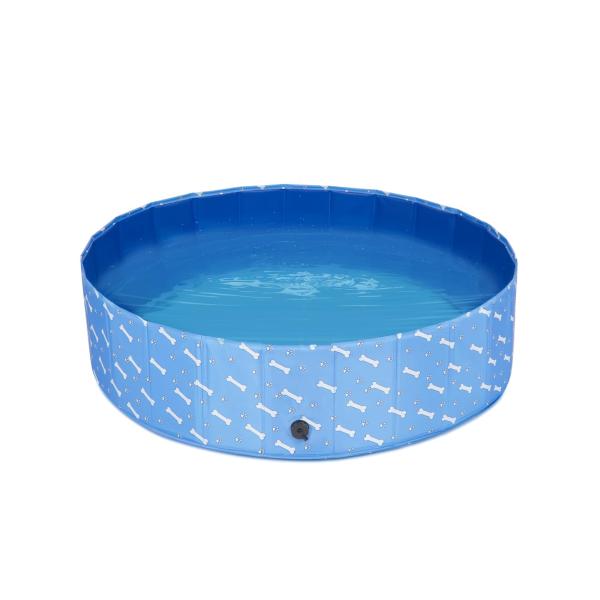 【商品概要】【折り畳み式プール】組み立ても空気入れも不要なプールなので、使用時は拡張すればすぐ使えます。さらに、収納袋付きで、収納や持ち運び便利です。サイズ：S:(80*20CM)、M:(120*30CM)の2つのサイズがあります。用途など...