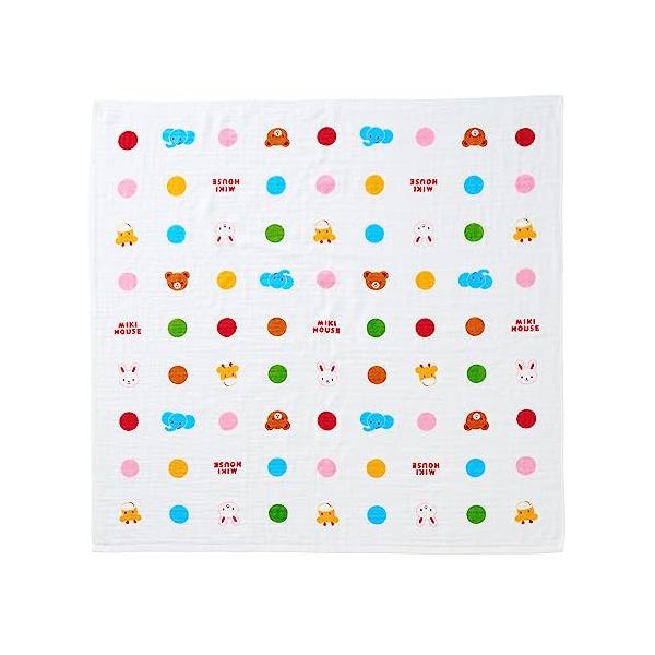 バスタオル、プリントマルチカラー/90x90センチメートル (x 1)/-・Color:マルチカラーSize:90x90センチメートル (x 1)・ガーゼパイルプリント・綿１００％・日本製・●サイズ：90×90cm● 紫外線 遮蔽率( UV...