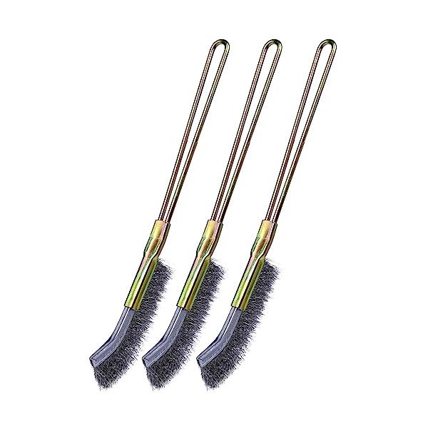 ワイヤーブラシ（3本）・・Style:ワイヤーブラシ（3本）・鋼線の強度を高める0.1mmのステンレス鋼炭素鋼を使用し、ブラシが丁度良い固さ、そして簡単に変形しない、強めにゴシゴシ擦っても壊れたりせず、浴室の床掃除にに最適です・錆落しや頑固...
