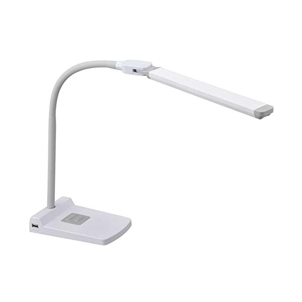 ベースタイプホワイト/-/DS-LS36C-W・Style:ベースタイプ・パッケージ個数:1・ 特 長  3段階調光機能付き USB充電機能付き(1.0A) スマホスタンド付き 横向きにもできる回転式セード 全光束約550ルーメン 照度約2...