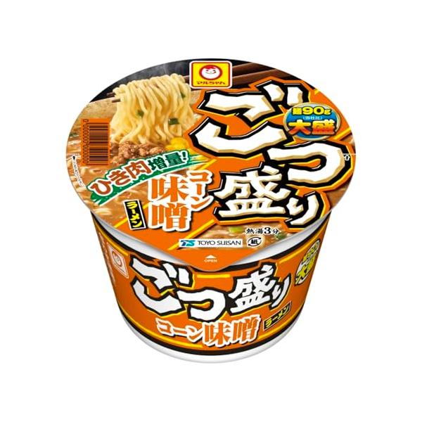 -/-/4901990380218・赤白合わせ味噌スープポークエキスをベースに、赤白合わせ味噌をバランス良くブレンドした、コクのあるスープの大盛り味噌ラーメン。具材にはコーン、鶏挽肉、ねぎを使用しています。