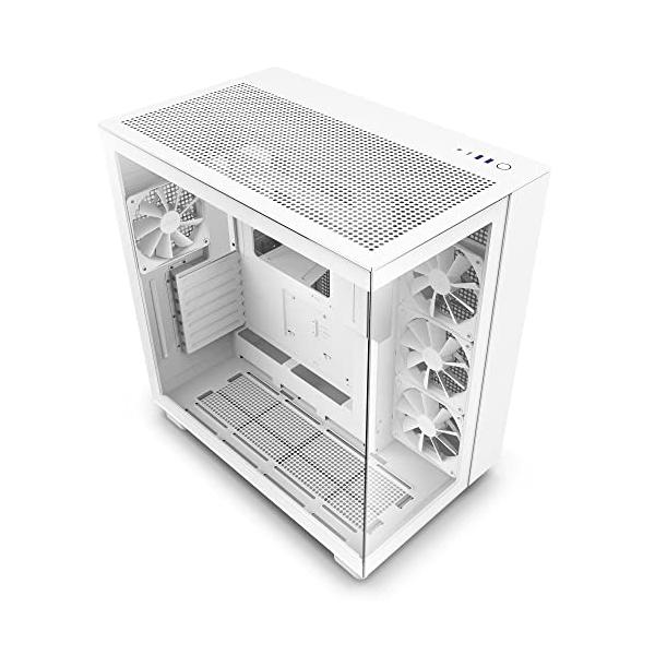 Flowホワイト/H9/CM-H91FW-01・Color:ホワイトSize:H9Style:Flow・パッケージ個数:1・CS8575 日本正規代理店製品 2年・フロントとサイドがシームレスにつながったガラスパネルを採用。自作PCならでは...