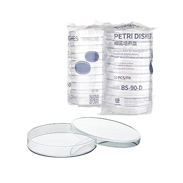 ・ 90mm ・・Size:90mm・プラスチック製の蓋付きクリアシャーレ20個セットです。発芽の観察、植物や昆虫の育成、微生物の顕微鏡観察など、実験や観察に適しています。軽くて扱いやすいので、お子様の自由研究にもおすすめです。・ガラス製に...