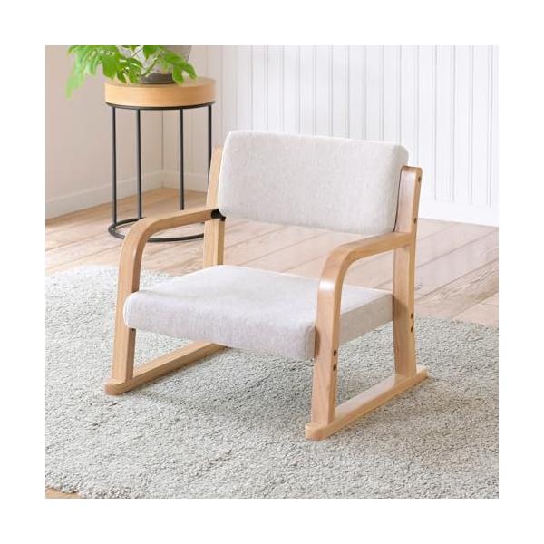 コンパクトベージュ/幅53×奥行49.5×高さ52.5cm/WSZ-53(SBE/NA)・Color:ベージュStyle:コンパクト・パッケージ個数:1・立ち座りしやすい座椅子後ろに倒れないよう脚部がしっかり支えるので、ぐらつきにくい構造の...