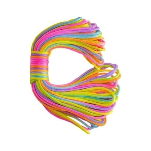 パラコードパステルレインボー/普通/madonna001・Color:パステルレインボーSize:普通・耐久性に優れた7芯構造＆高品質ポリエステル製：7芯タイプの強度ある構造に加え、外側は高品質ポリエステル製で摩耗に強く、長期間安心して使用...