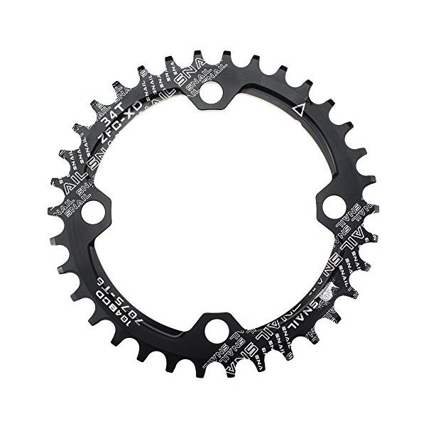 ・34T  ・・Color:34T・ボルトセンターの直径：104ミリメートル  ギアサイズ:34T  形状:ラウンド・狭幅の広い歯のプロファイリングはchainguideせずにチェーン落ちを防止します・8/9/10/11スピードチェーンに対...