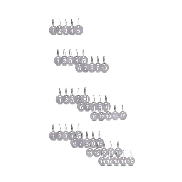 シルバー/21mm/TFG21・NumberOfItems:15・??お客様のお声から小ロットでご利用頂ける番号札をご用意致しました。・??本製品は『(1)?(15)』です。・??様々なシーンでのご利用を想定し『(1)?(5)』『(1)?(...