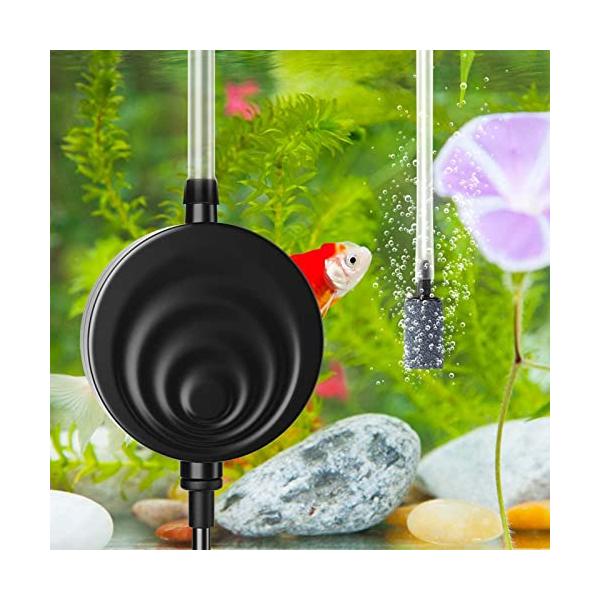 ミニブラック/-/AP1018・Color:ブラック・パッケージ個数:1・低騒音--エアーポンプは先進的な低騒音設計を採用し、33デシベル以下の低騒音設計、性能の安定性をする同時に、お客様の日常生活の邪魔になりません、ご安心ください。・酸素...