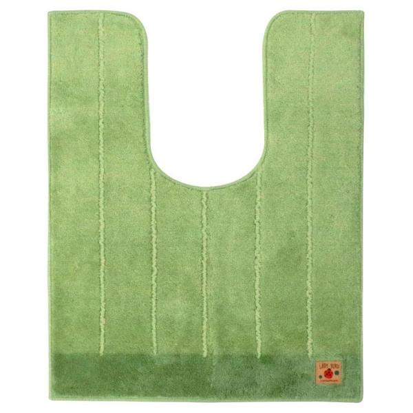 ・グリーン 60×75cm ・60×75cm・お花畑をイメージした、ガーベラとてんとう虫が可愛らしいデザイン・裏面はノンスリップ加工。