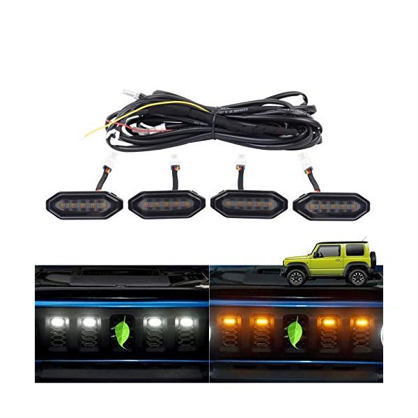 二色発光/スズキ JIMNY JB64W JB74W/-・Size:スズキ JIMNY JB64W JB74WColor:二色発光・パッケージ個数:1・1.適合車種：スズキ ジムニーJB64 /ジムニーシエラJB74 (H30.7〜) カス...