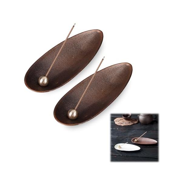 ブロンズ2個/普通/DMXL・Color:ブロンズ2個・和風小舟設計小舟のような形に設計された香立てはシンプルでおしゃれなデザインをしてい、金属光沢の高級感に溢れます。部屋で上品なお香立てにお好みのお香を焚きながら、気持ちも落ち着くようにな...