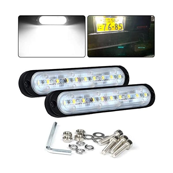 ・ホワイト 10w ・・Color:ホワイトSize:10w・【商品詳細】：●サイズ：14.5CM× 3CM × 2CM●本体素材：アルミニウム●発光色：ホワイト●LEDパワー：10W● 電源：12V＆24V兼用●全光束：1000LM/pc...