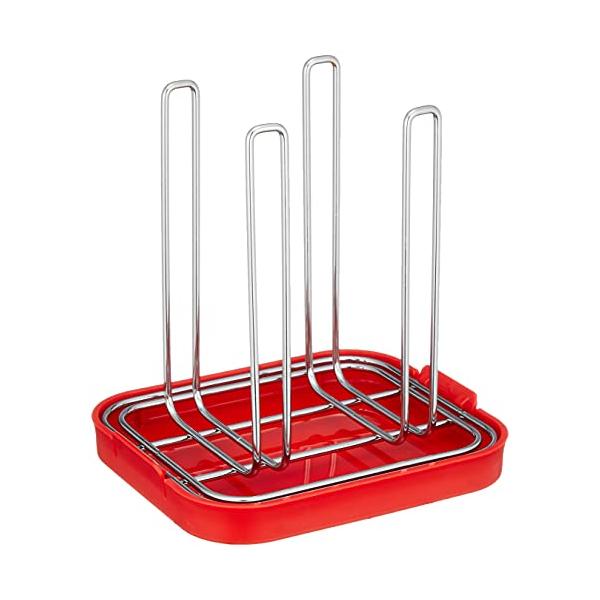 モダンレッド/製品サイズ:(約)幅16×奥行13.5×高さ16.5cm/HB-494・Color:レッド・パッケージ個数:1・製品サイズ:(約)幅160×奥行135×高さ165mm・製品重量:(約)260g・材質:本体/鉄(クロムめっき+ク...