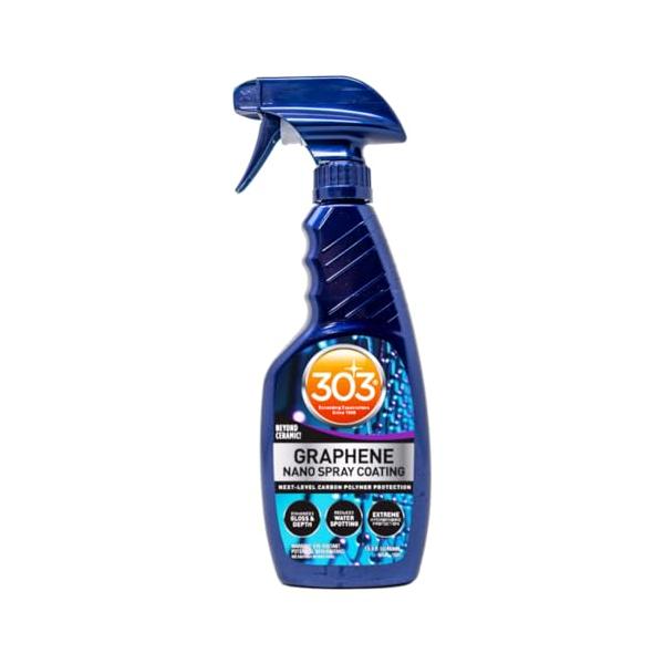 303ベーシック。ブルー、ホワイト/473ml/30237・Size:473ml・パッケージ個数:1・ダイヤモンド並みの硬い皮膜を形成。超強力撥水世界トップクラスの引張強度でスーパーコーティング・フロントガラス、ヘッドランプ、ワイパー、ホイ...