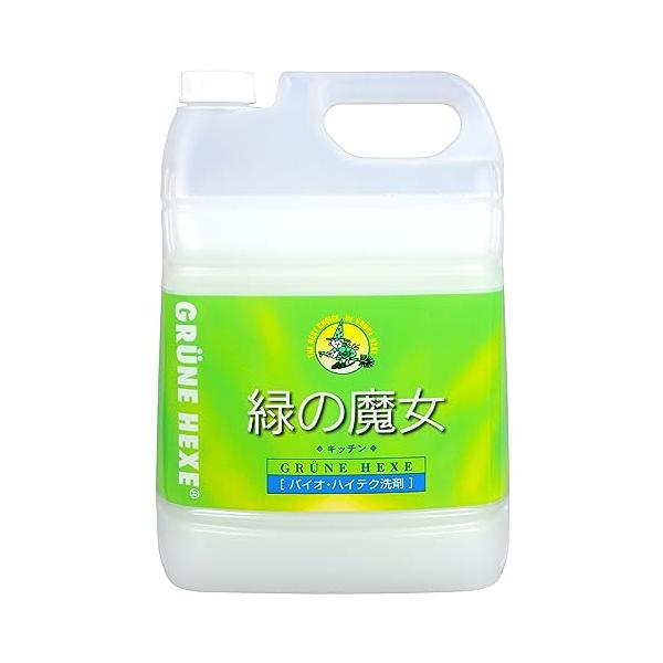 ホワイト/5リットル (x 1)/緑の魔女・PackageQuantity:1・パッケージ個数:1・使い続けて排水パイプもきれいに・植物由来成分で肌に優しい・安心の無香料・弱酸性で手肌に優しい・大容量でお得に使える