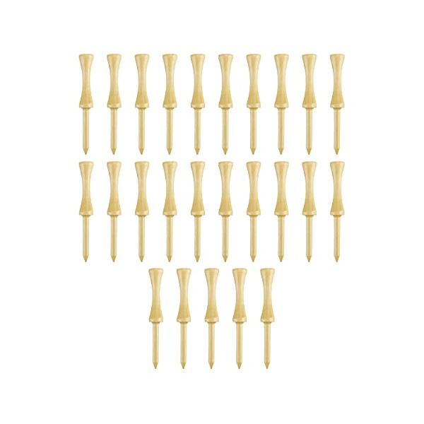 25本入クリーム/超ロング(70mm)/GV8000・Style:25本入・パッケージ個数:1・シンプルなウッドティー 段付きタイプ・ティーの長さ:74mm・ティーアップ時の高さ:40mm・ティーの入数:25本