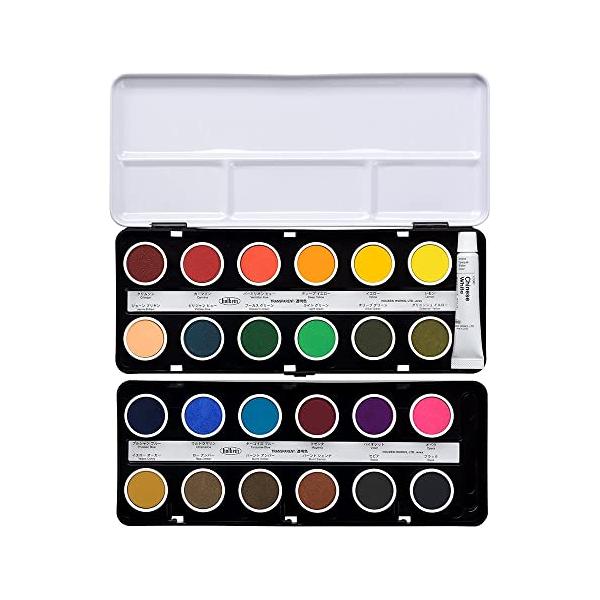 24色セット・マルチ 直径25mm C012・・Size:直径25mmStyle:24色セット・梱包サイズ:6.0x21.0x7.5(Cm)・原産国:日本・【素材】顔料、アラビアゴム