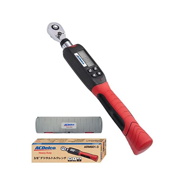 レッド＆ブラック/-/ARM601-3・PatternName:3/8” (9.5mm)・パッケージ個数:1・先端技術 4つの異なる単位（N-m、kg-cm、ft-lbs、in-lb）のリアルタイムトルク値表示を自由に選択できます。トルク値...