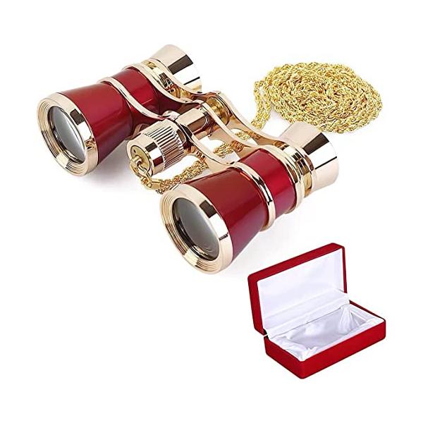 レッド/-/-・Color:レッド・パッケージ個数:1・??最新版双眼鏡が登場オペラティックでクラシカルな金属製双眼鏡です。見た目が洗練されているだけでなく、使う人の目を美しくしてくれます。最新型の双眼鏡は倍率3倍ですが、重量はわずか159...