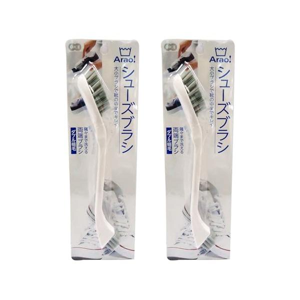 シューズブラシ 2個セットホワイト/縦23.5cm×横4.5cm×高さ3cm/84014・Style:シューズブラシ 2個セット・パッケージ個数:1・商品サイズ：縦23.5cm×横4.5cm×高さ3cm・材質：ポリプロピレン・生産国：中国・色：白