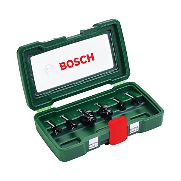 DIY6種・6本セット-/-/2607019464・Style:DIY6種・6本セット・パッケージ個数:1・ブランド名:ボッシュ・品目:ルータービットセット6本・セット内容:ストレートビット2本、コロ付き丸面ビット、U溝ビット、コロ付きひょ...