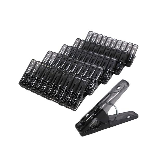 ポリカーボネートブラック/小/24795・パッケージ個数:1・商品サイズ：3.9×1.2×5.3cm・ピンチがすぐ「取れる」「壊れる」とお困りのあなたにおすすめです。・大容量50個入でお買得です・耐久性があり、熱や紫外線にも強いです洗濯ピン...