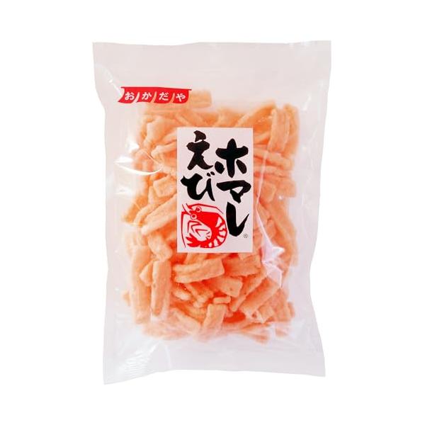 ブランド：岡田屋製菓・馬鈴薯でん粉(馬鈴薯(国産))、植物油、砂糖、いか、食塩、えび、とうもろこし澱粉、オキアミエキス、粉末水あめ、えびエキスパウダー、貝エキスパウダー／加工デンプン、調味料（アミノ酸等）、膨張剤、着色料（黄５、赤１０２）、...