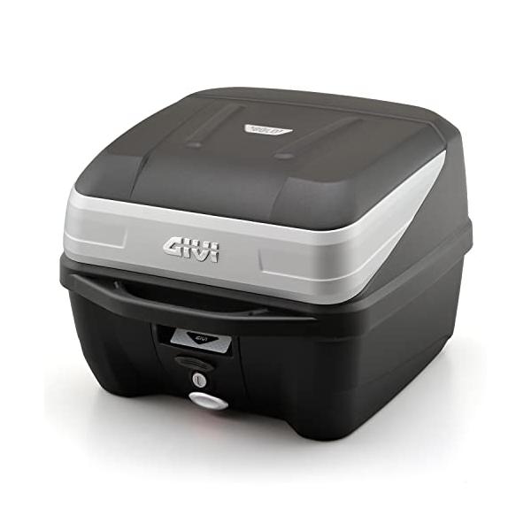 シルバーパネル・シルバーブラック 32L 97066・・PatternName:【B32シリーズ】シルバー・【仕様1】GIVI モノロックケース・【仕様2】容量:32L、最大積載重量:3.0kg・【仕様3】サイズ(外寸):奥行433x幅40...