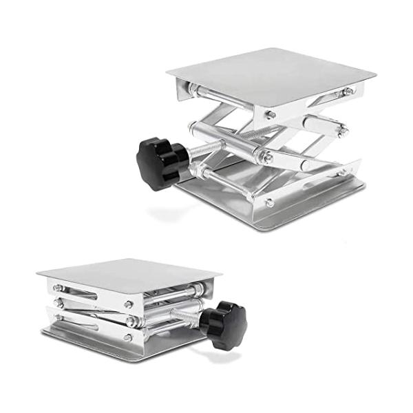 シルバー/-/-・パッケージ個数:1・サイズ200×200mm、7.87×7.87インチ。 持ち上げ高さの範囲は85mm / 3.35インチから280mm / 11.02インチで、作業面は上部パネル200 * 200mm、下部ベースプレート...