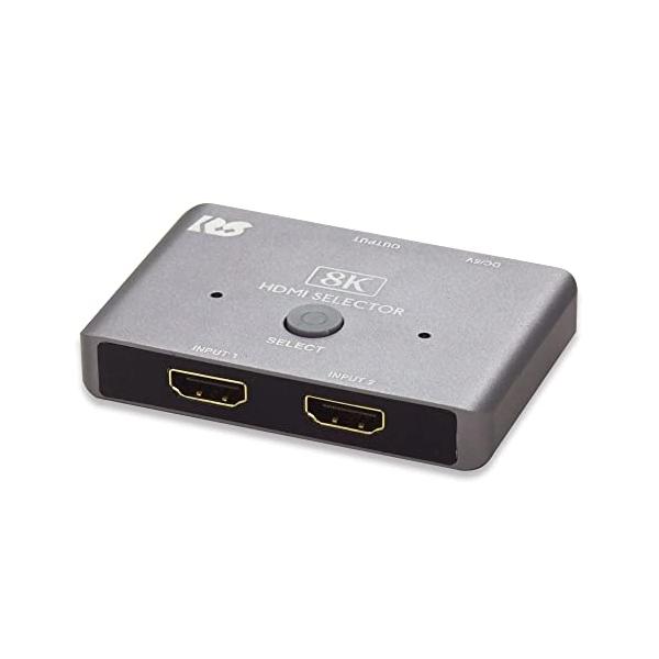 ブラック/-/RS-HDSW21-8KA・パッケージ個数:1・8K60Hz/4K120Hz対応 2入力1出力 HDMI切替器・2台の映像機器を切り替えて8Kテレビに出力、4K120Hz/フルHD240Hzの高速フレームにも対応・各種HDR対...