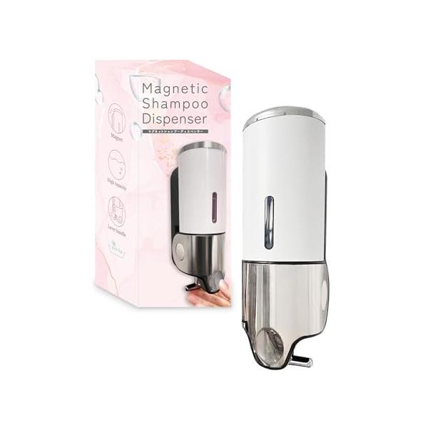 アイスホワイト/新製品1本セット/biburo-dispenser・Color:アイスホワイトSize:新製品1本セット・??日本企業独自開発当店独自の形状により、バスルームをスッキリ彩るシャンプーディスペンサー・??錆びない強力マグネット...