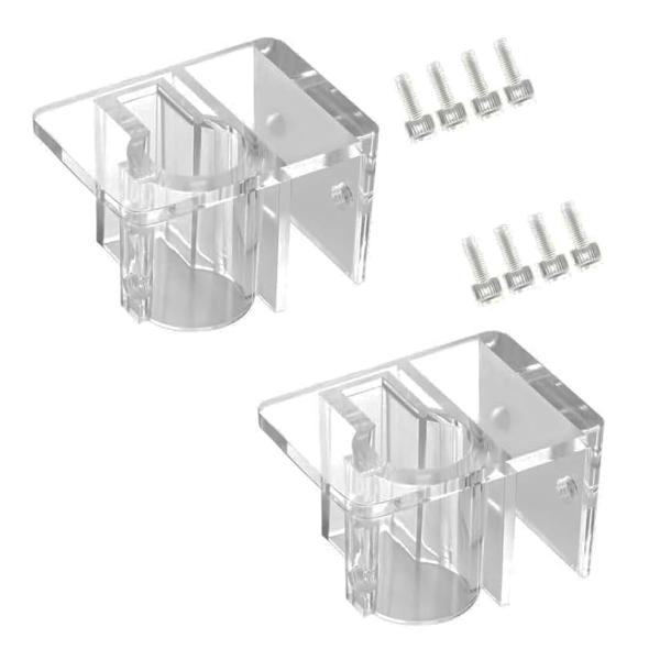 ホワイト/-/05800・パッケージ個数:1・パッケージ内容：水槽 パイプホルダ*2個セット・サイズ:商品サイズ：60*35*40mm、適応パイプ径：5mm-20mm、適応水槽厚み：3mm-16mm・材質：高品質のアクリル材料で作られ、透明...