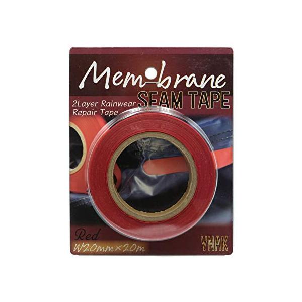 レッド幅20mm×20m/-/-・パッケージ個数:1・ウエア裏地がTPUラミネート、PU又はPVCコーティングかラミネートの2レイヤーレインウエアに適したメンブレンシームテープです。縫い目の補修にご使用戴けます。補修元のウエアをご確認の上ご...